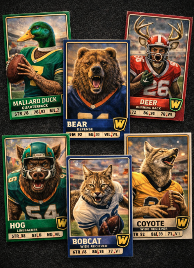 Wildlife card packs – CMS Hunting Break
